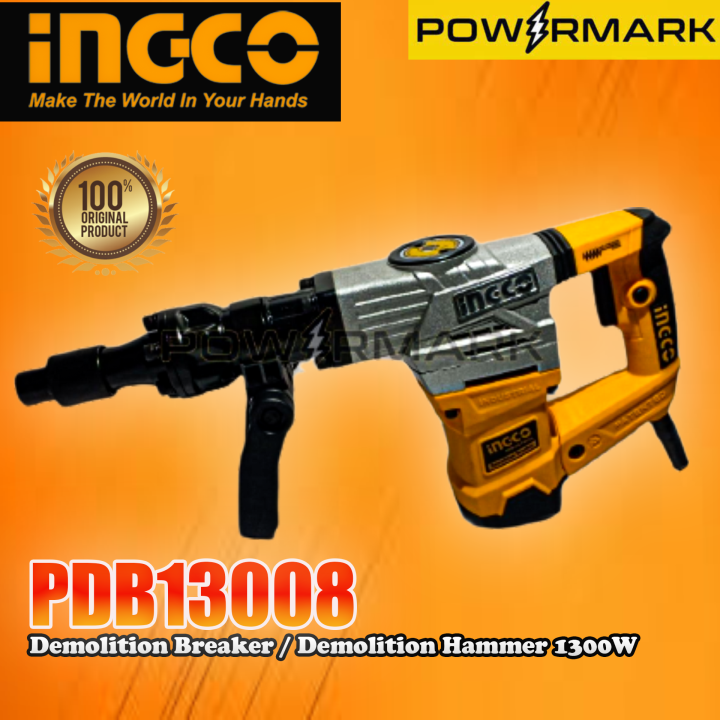 INGCO PDB13008 Demolition Breaker / Demolition Hammer 1300W [POWERMARK ...