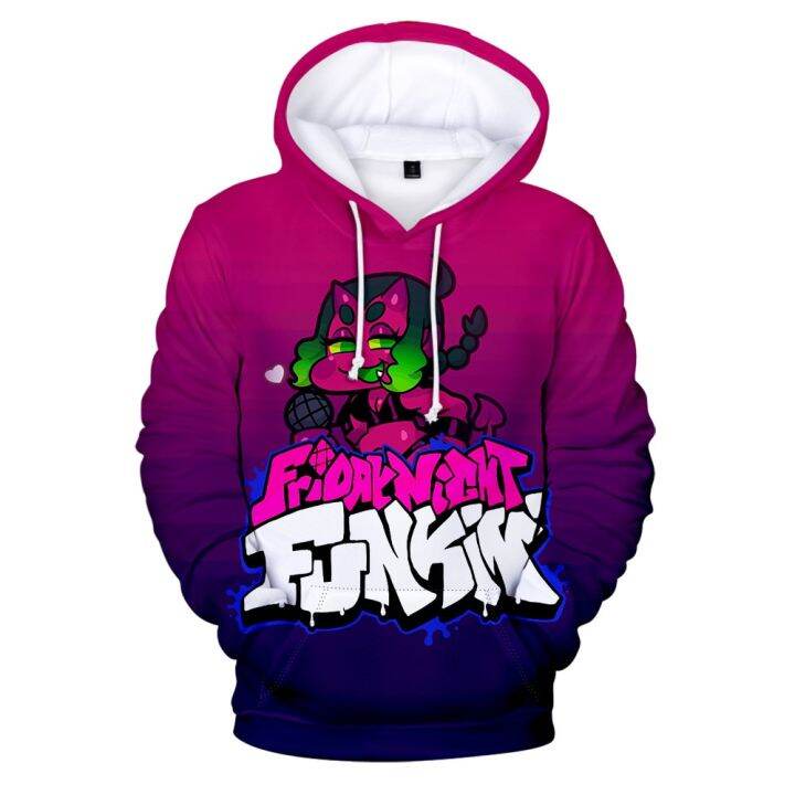 Game Friday Night Funkin Digital Hoodies Streetwear Y2K Kaw Clothes ...