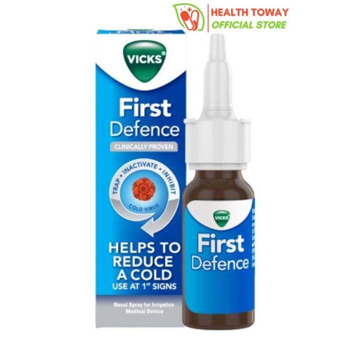 VICKS FIRST DEFENCE NASAL SPRAY 15ML วิคส์ สเปรย์สำหรับพ่นจมูก | Lazada ...