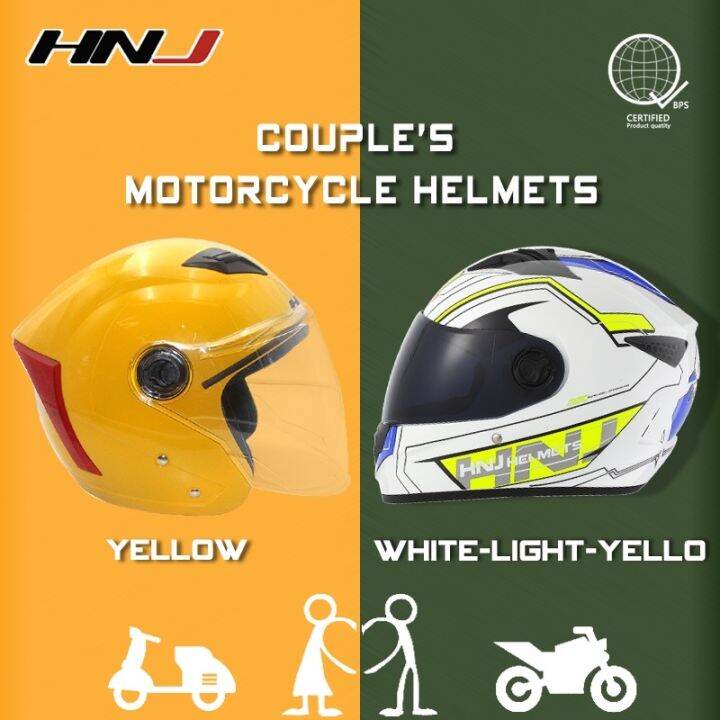 HNJ 855 Men Motorcycle Full Face Helmet Women Half Couples Collocation ...