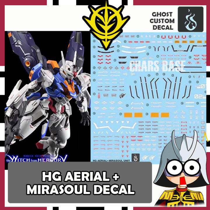 COPY GHOST DECAL HG AERIAL MIRASOUL AERIAL DECAL | Lazada