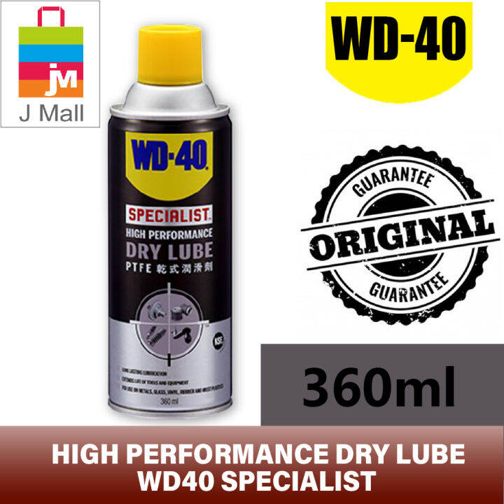 J MALL 360ML WD-40 Specialist HIGH PERFORMANCE Dirt Dust Resistant DRY ...