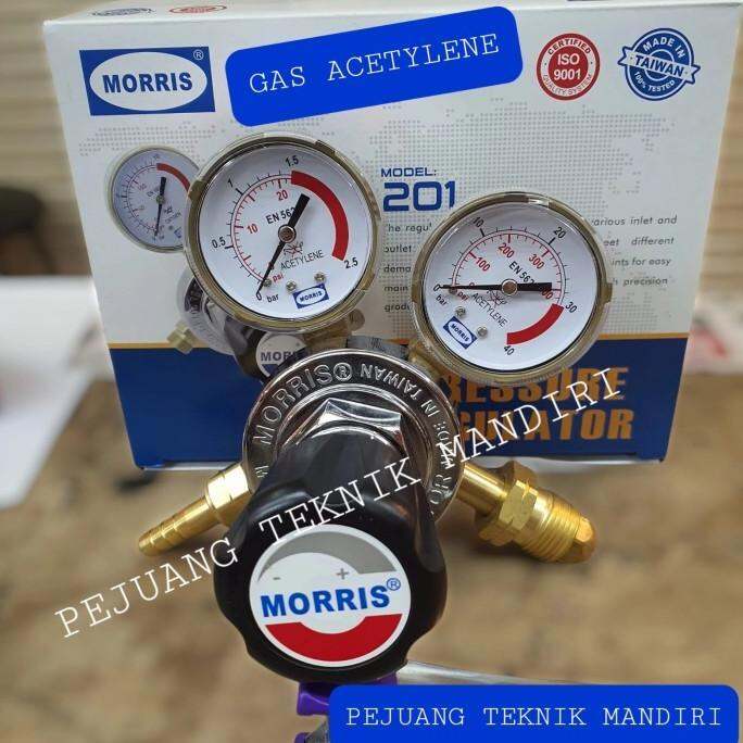 REGULATOR GAS ACETYLENE MORRIS / REGULATOR ASETELIN MORRIS 201-1.4M-AC | Lazada Indonesia