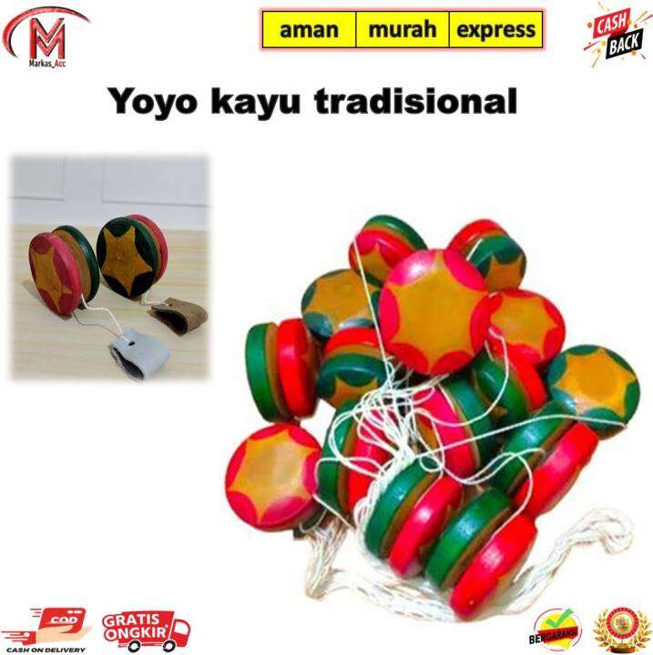 Yoyo Kayu Tradisional Jadul - Mainan Anak | Lazada Indonesia