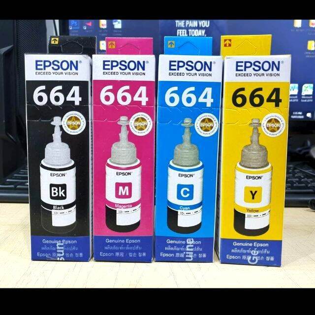 Epson 664 70ml Ink Black, Cyan, Yellow, Magenta | Lazada PH