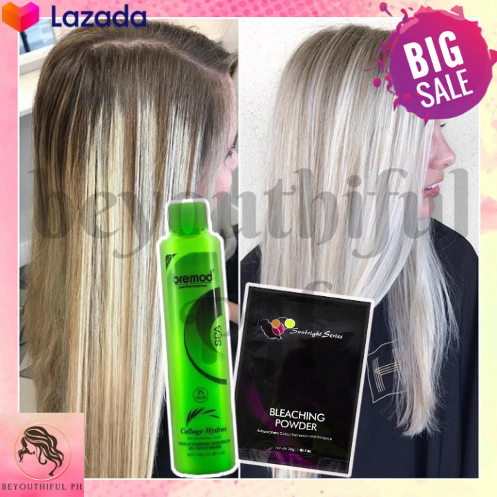 Sunbright Series Bleaching Powder 30g with Bremod 9% Hair Spa Hydrox ...