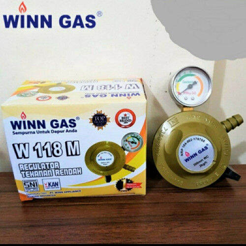 Regulator Winn Gas W 118 M + meteran Dus Kuning | Lazada Indonesia