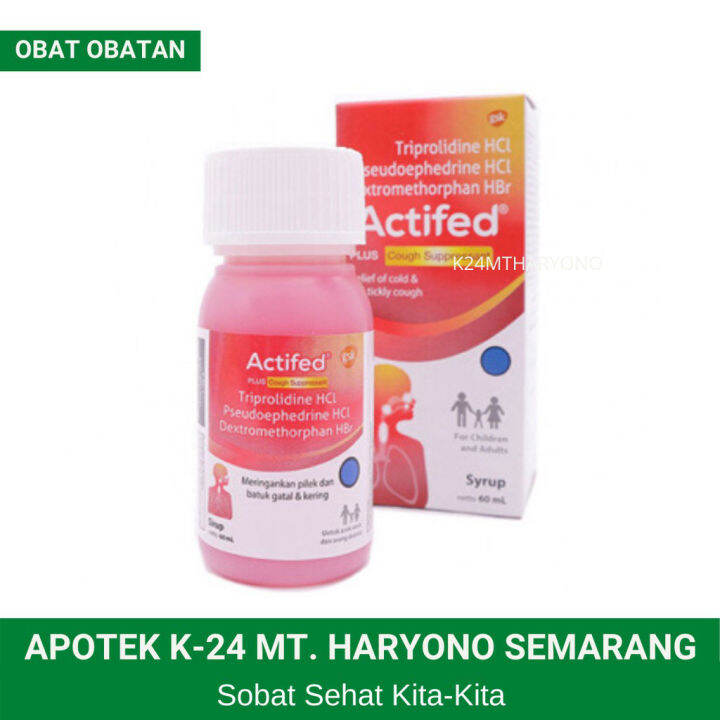 Actifed Merah Plus Cough Supressant Sirup 60 ML - Obat Batuk Kering ...