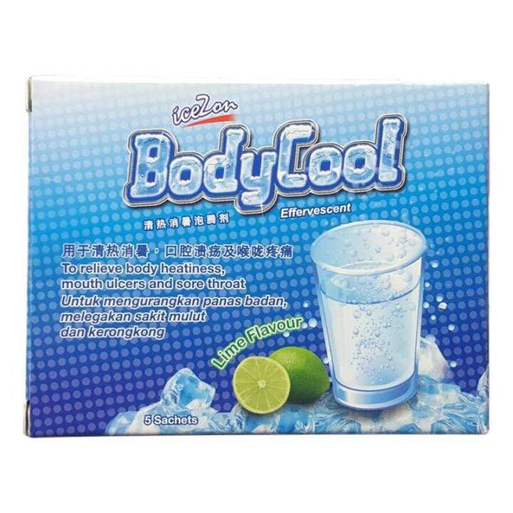 【清谅解热】IceZon BodyCool Effervescent 5 Sachets 【Reduce Body Heatiness ...