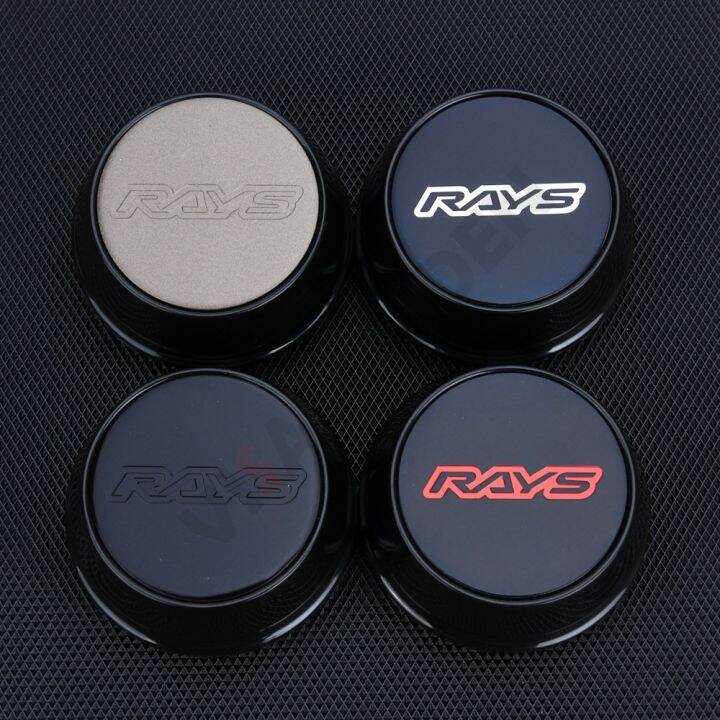 CarDIY 4PCS Sport Rim Wheel Cap 61MM Clip Diameter VOLK RAYS Logo ...