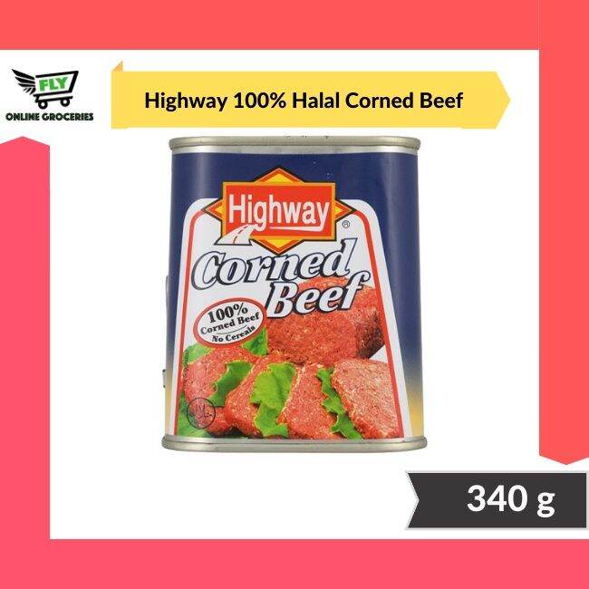 Highway 100% Halal Corned Beef 340g | Lazada