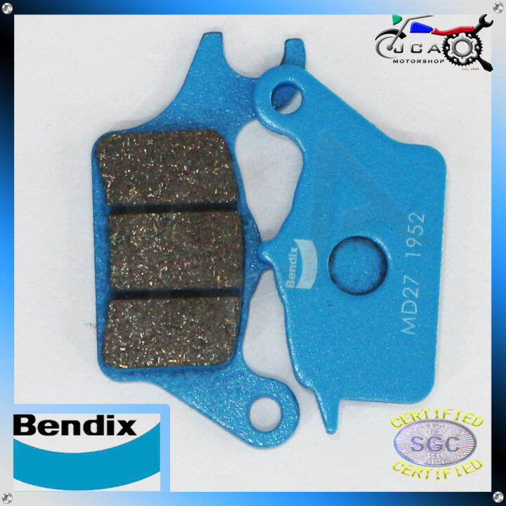ORIGINAL BENDIX BRAKE PAD MD27 FOR BEAT CARB/F.I, SCOOPY, ZOOMER-FRT ...