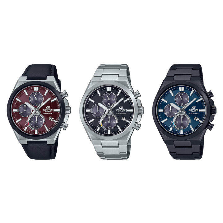 Casio Edifice นาฬิกาข้อมือผู้ชาย สายหนัง/สายสแตนเลส รุ่น EQS-950,EQS ...