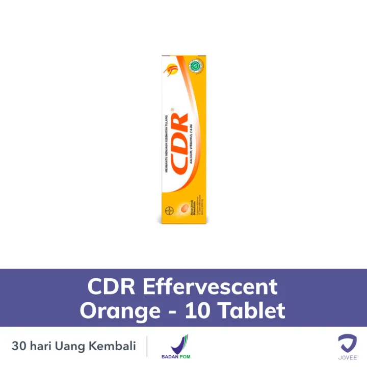 CDR Effervescent Orange - 10 Tablet - JOVEE | Lazada Indonesia
