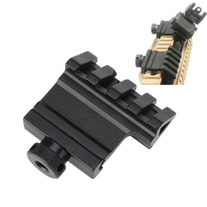 45 Degree Angle Mount Aluminum Alloy 4 Slot Side Rail Rts Rail 20mm ...