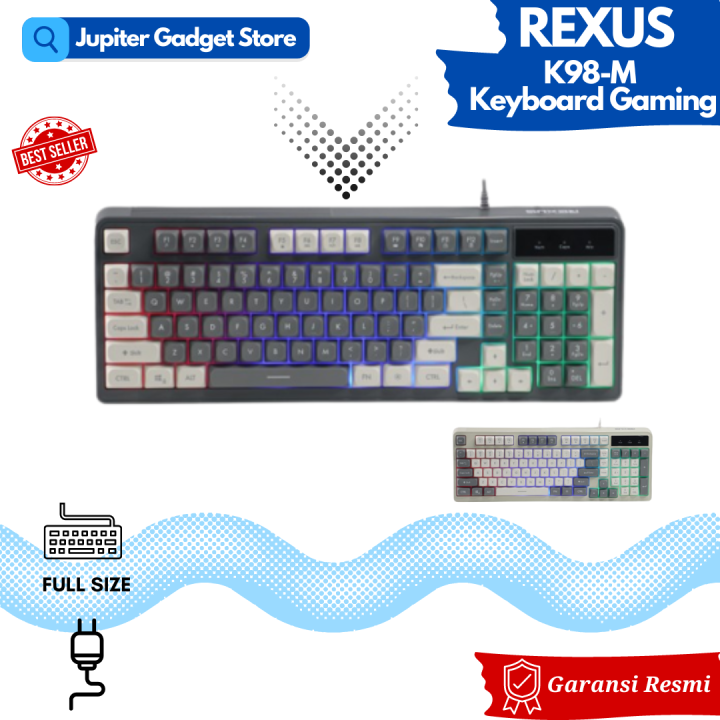 Rexus Battlefire K98M RGB Wired Gaming Keyboard | Lazada Indonesia