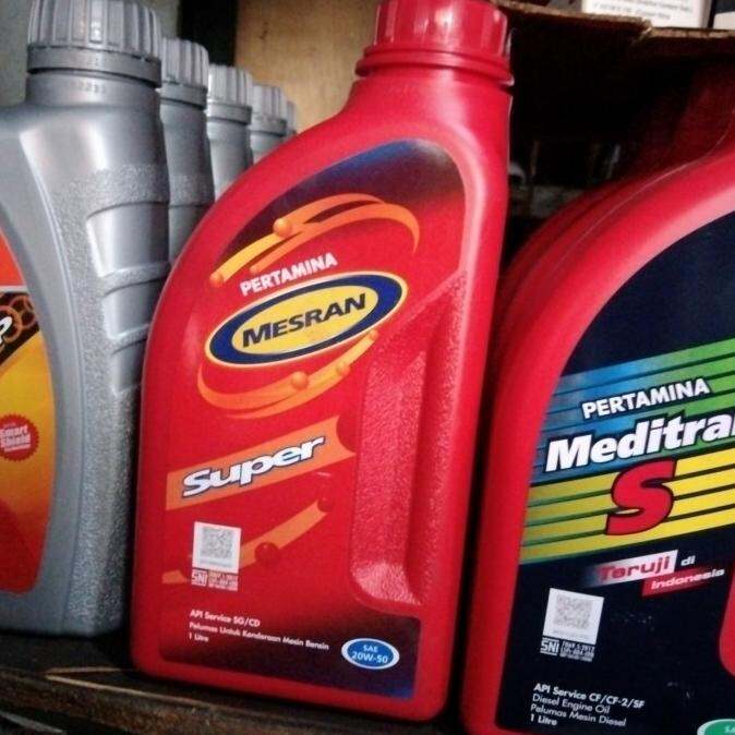 Oli Mesran Super 20W 50 1Lt Asli Pertamina | Lazada Indonesia