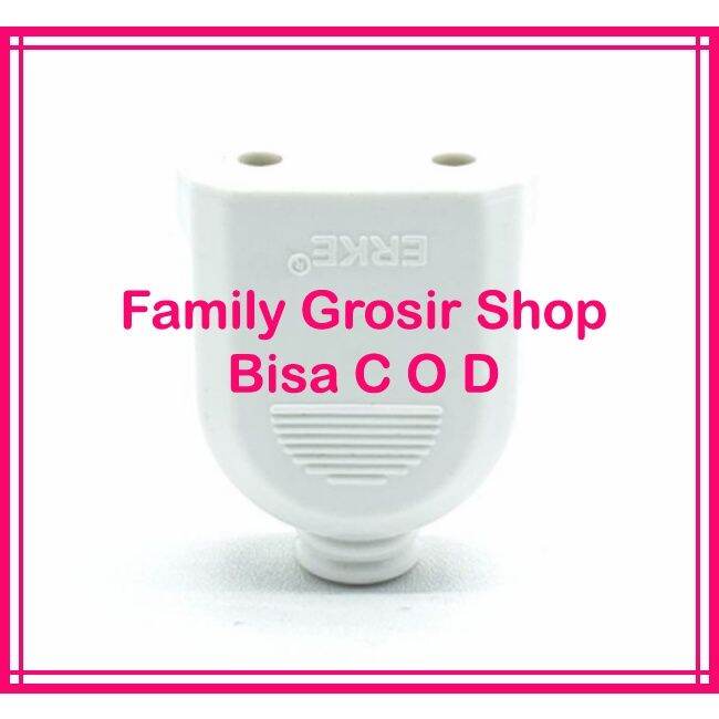 Kontra Steker Biasa Gepeng / CONTRA Colokan Putih Female / Alat Listrik ...