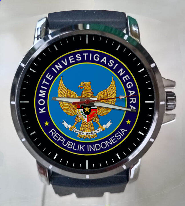 KOMITE INVESTIGASI NEGARA art KIN Jam Tangan Pria Background STIKER ...
