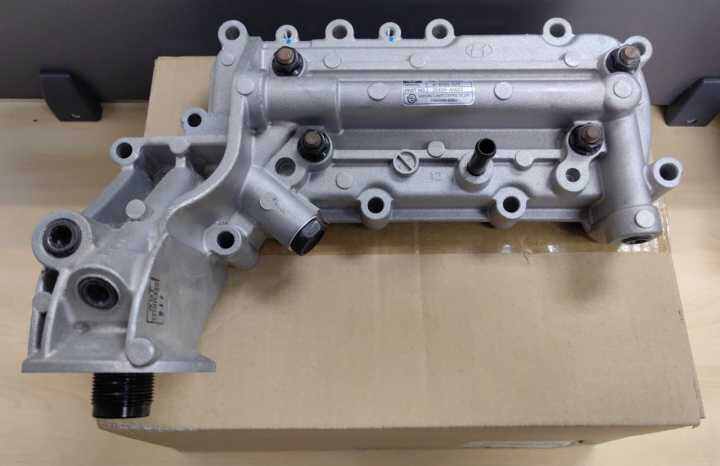 OIL COOLER WITH HOUSING GENUINE PART (ORIGINAL) HYUNDAI STAREX , KIA ...
