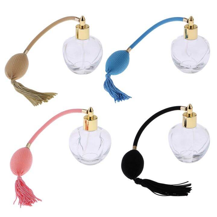 【CW】 Refillable 100ml Perfume Bottle Carved Designs Glass Wedding Guest ...
