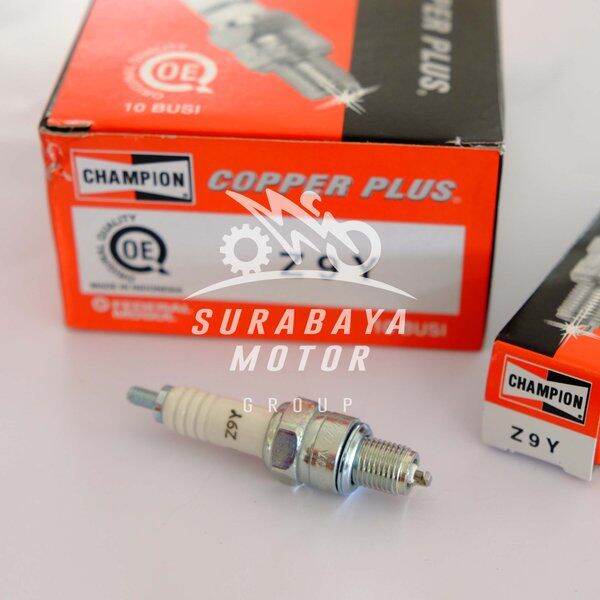 10 BUSI CHAMPION Z9Y SESUAI UNTUK BEBEK SUPRA , REVO BLADE MIO FINO J ...