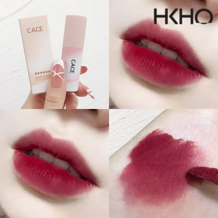 HKHO Mousse Lip Mud Velvet Matte Lipstick Air Lip Glaze Long Lasting ...