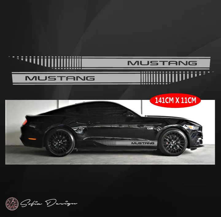 Ford Mustang Body Sticker Cut Out Vinyl Sticker (SilverColor) | Lazada PH