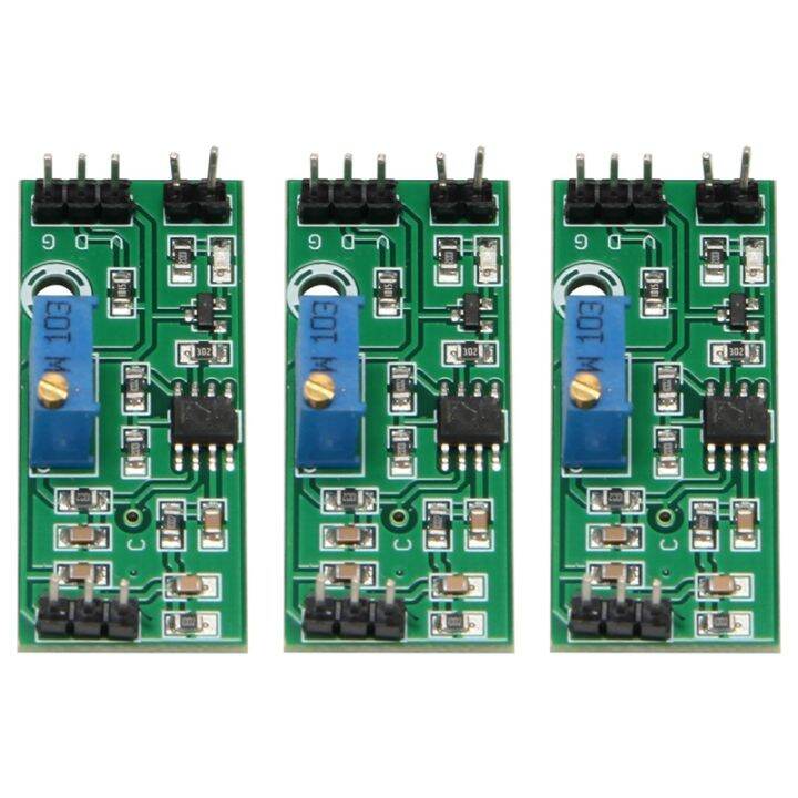 3Pcs LM393 3.5-24V Voltage Comparator Module with LED Indicator High ...