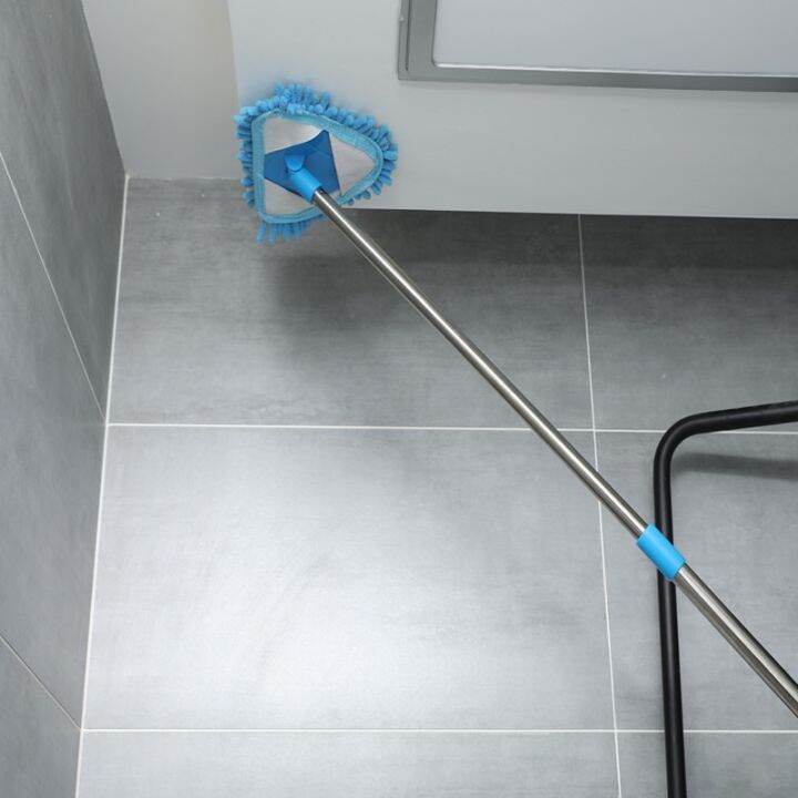 Retractable Triangle Mop 180° Rotatable Cleaning Mop Wall Ceiling Floor ...