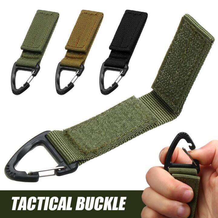 Portable Nylon Webbing Military Supplies Hang Buckle Strap Carabiners ...