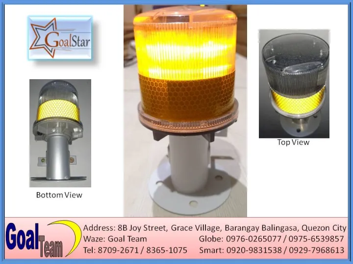 Solar Warning Light (Yellow) Blinker Beacon Light | Lazada PH
