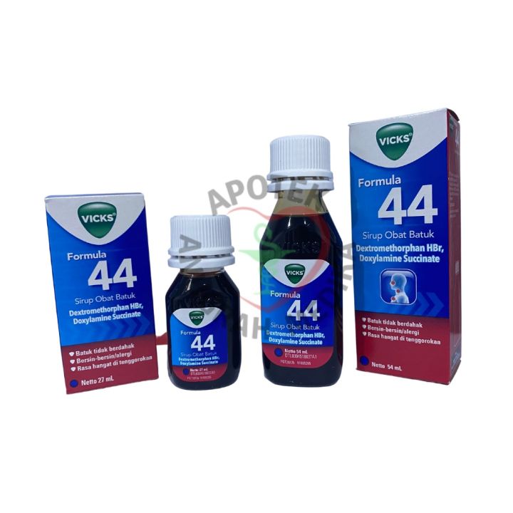 Vicks Formula 44 Antitusif dan Antihistamin 54 ml - Obat Batuk dan Flu ...