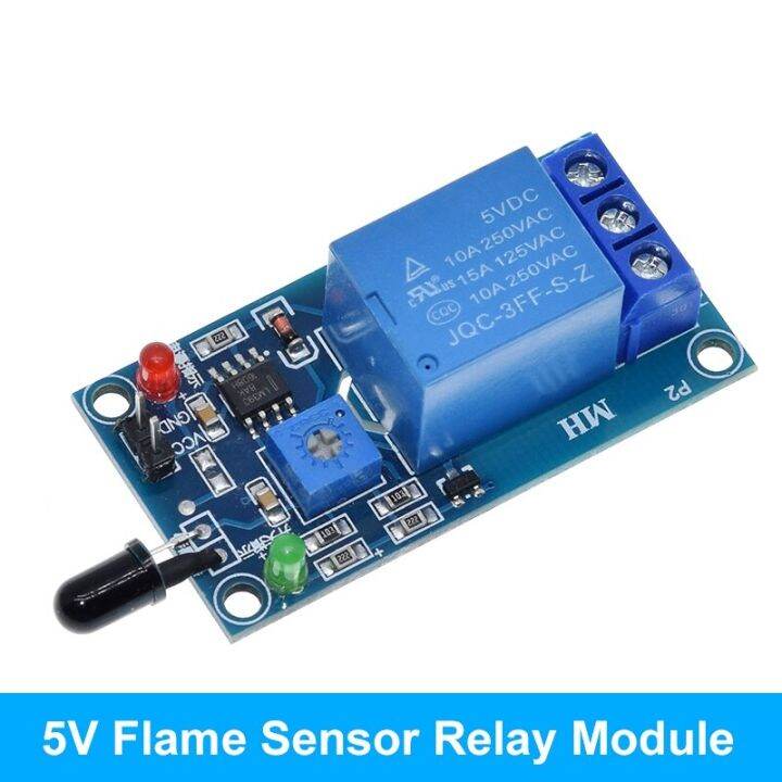 IR Infrared 1 Channel 5V 12V Flame Detection Sensor Module Fire Alarm ...