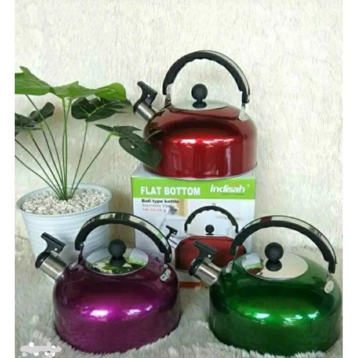 Teko Siul Ceret Bunyi Indisah ketel Stainless 4 Liter Warna | Lazada Indonesia