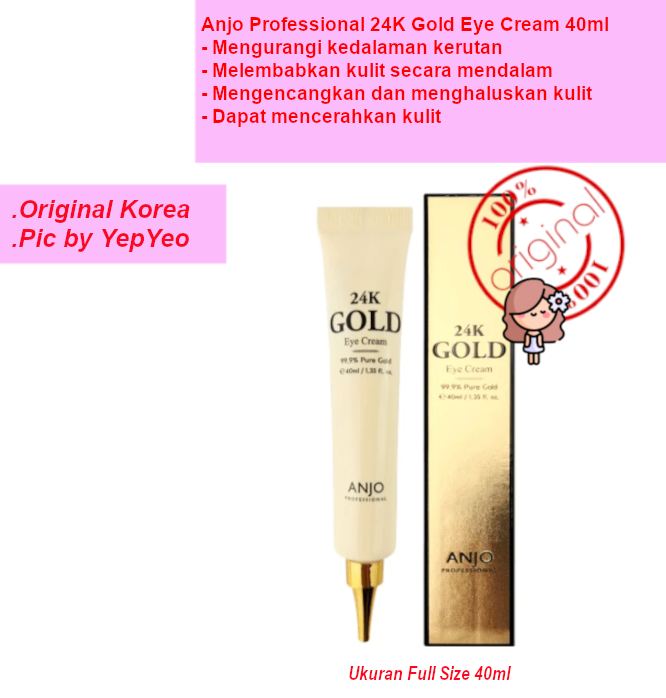 Anjo Professional 24K Gold Eye Cream 40ml | Lazada Indonesia