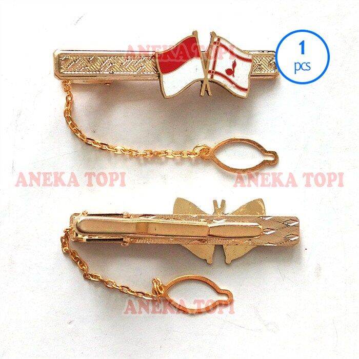 Jepit Dasi Pin Tie Clasp Jepit Dasi Bendera Merah Putih Pramuka ...