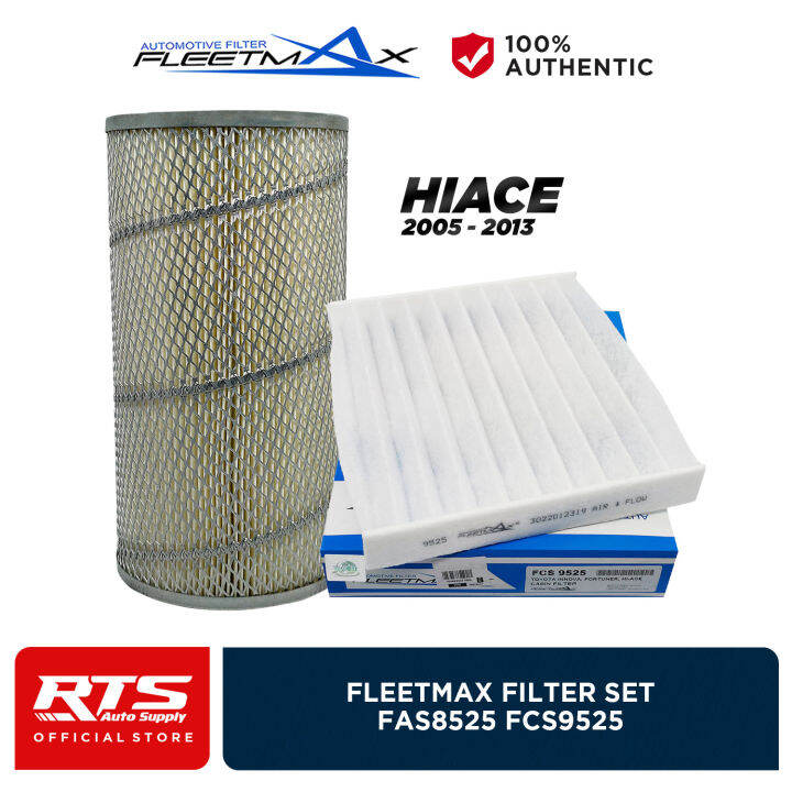 Fleetmax Set Air and Cabin Filter for Toyota HiAce Grandia D4D 2006 ...
