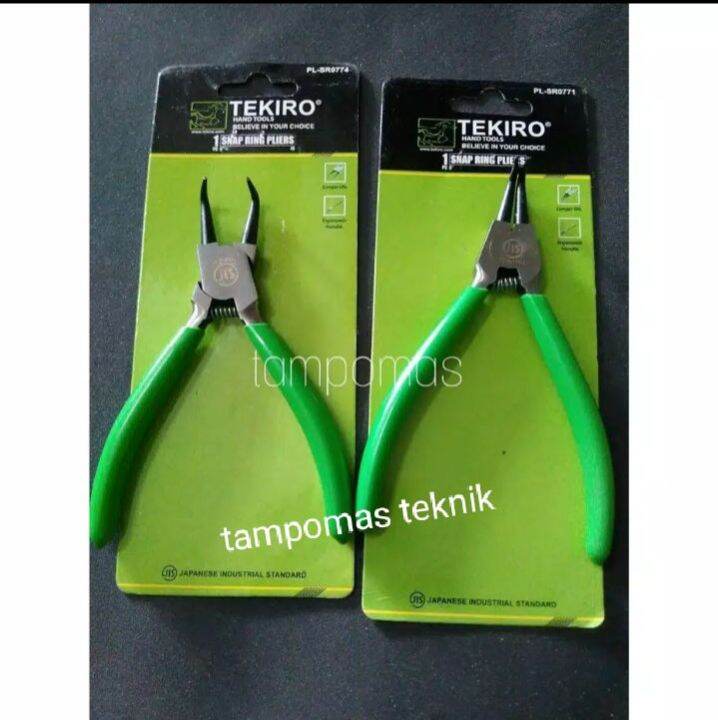 Tang Snap Ring Tekiro 5" Bengkok 2bh Buka dan Tutup Tang Snapring ...