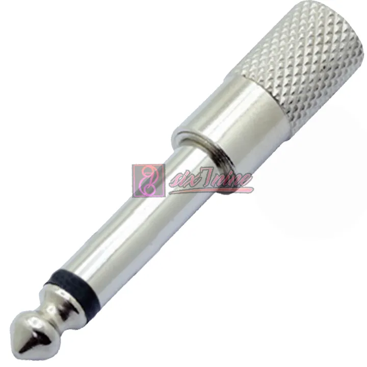 3.5mm Female Jack to PL 6.35mm Mono Male Plug Converter Adapter Adaptor ...