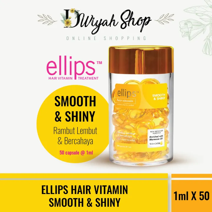 100%Authentic Ellips Hair Vitamin Oil- Smooth and Shiny 50 Capsules x ...