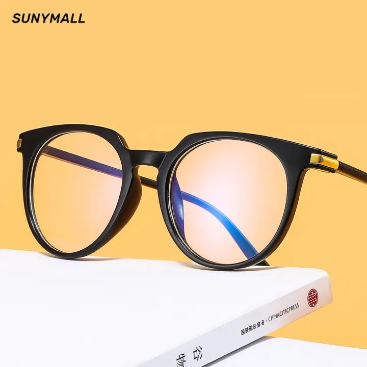 SUNYMALL Anti Asul Na Ilaw Salamin Sa Mata Fashion Bilog Na Frame Baso ... SUNYMALL Anti Asul Na Ilaw Salamin Sa Mata Fashion Bilog Na Frame Baso ...