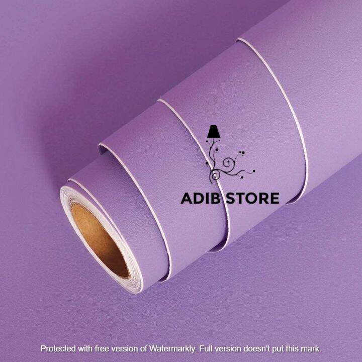 Wallpaper Dinding Polos Ungu 10m X 45cm Lazada Indonesia