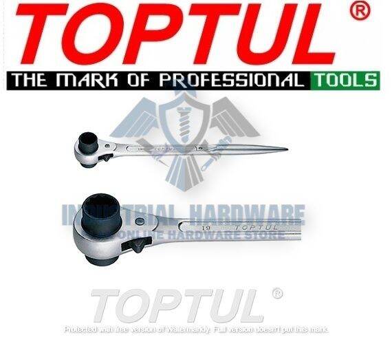 Toptul Double Socket Ratchet Wrench Scaffold Ratchet Spanner Wrench ...