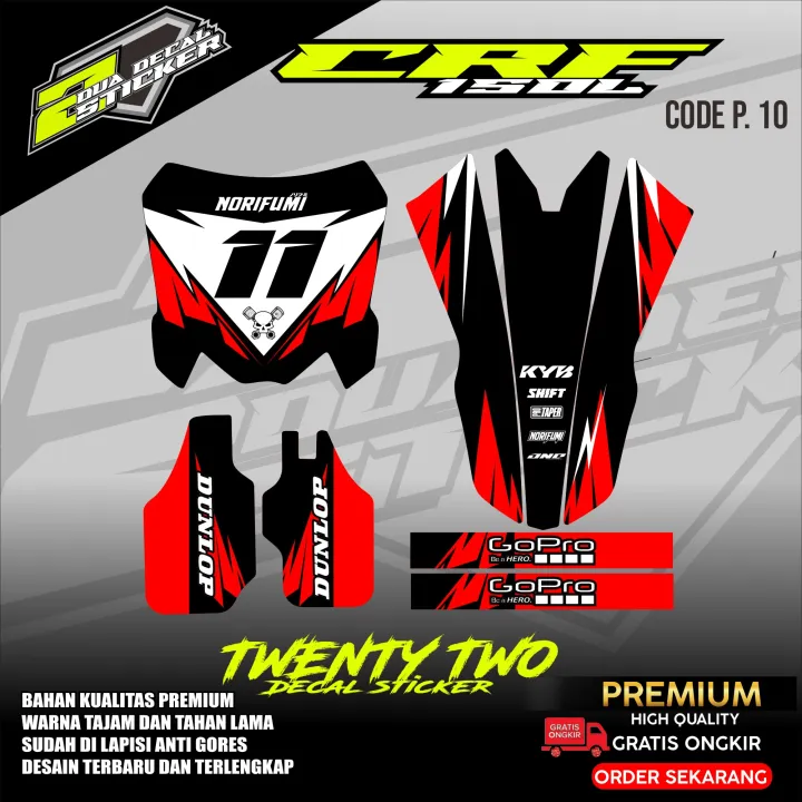 Stiker Papan Nomor CRF , KX , KTM , YZ , KLX , GORDON | Request desain ...