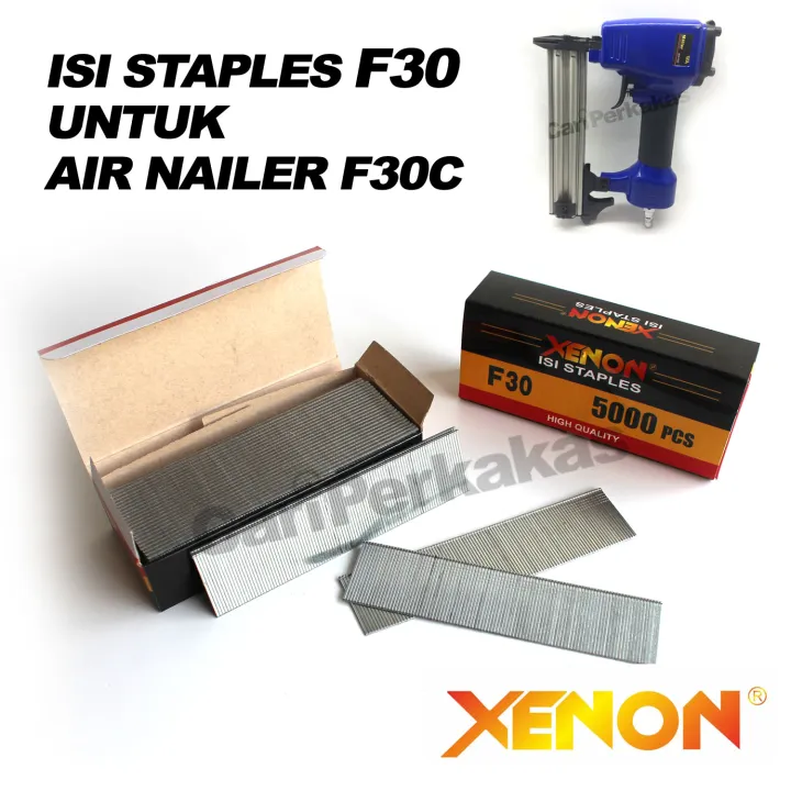 Isi Staples 30 Mm XENON F30 - Isi Air Nailer F30- Isi Mesin Paku Tembak ...