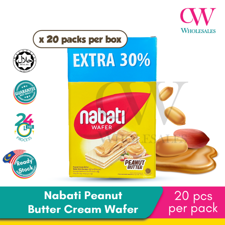 Extra 30% Nabati Richeese Cheese Wafer 16g x 20pcs | Nabati Peanut ...