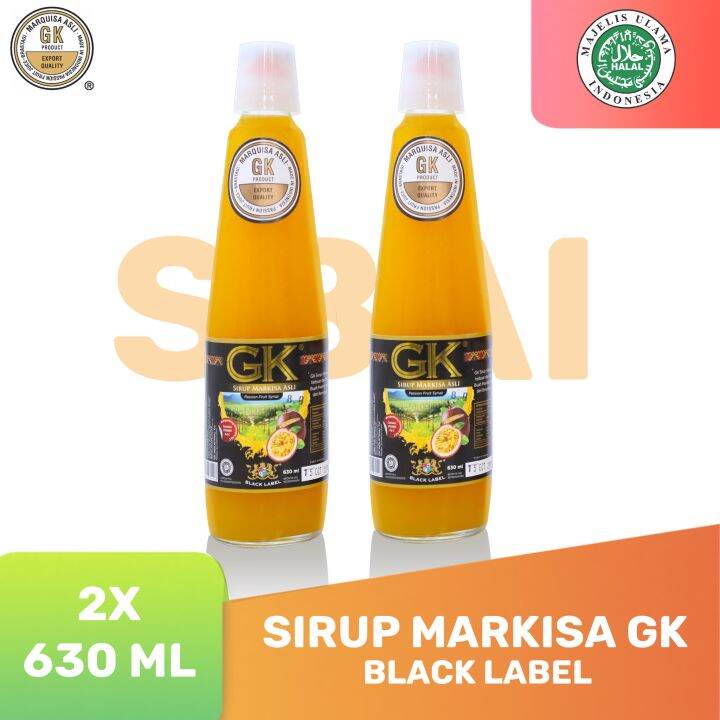 SIrup Markisa GK Black Label 630ml x2 | Lazada Indonesia