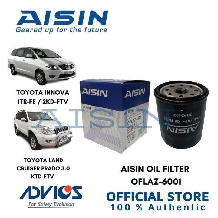 High quality AISIN Oil Filter for Toyota INNOVA Toyota LAND CRUISER ...
