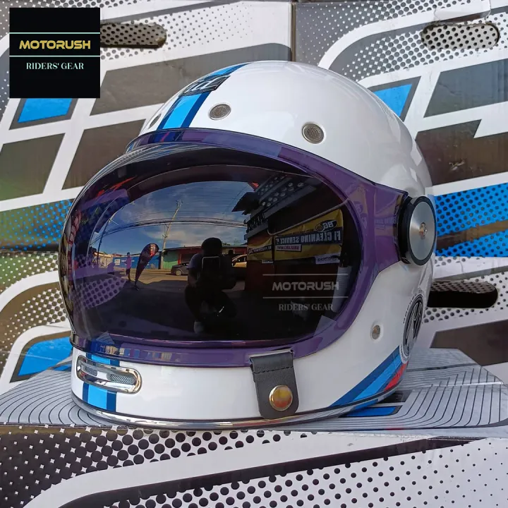 ID Rocket Classic Full Face Helmet (White) | Lazada PH